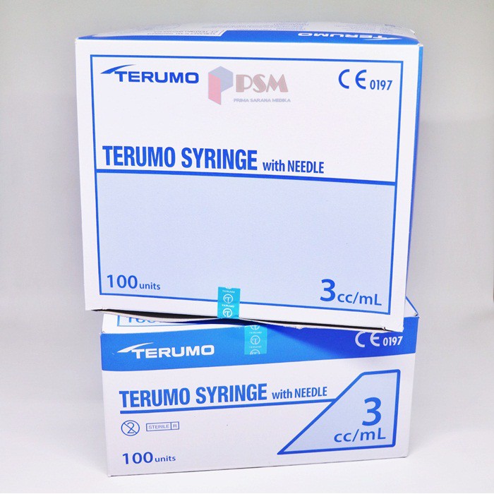 Jual Terumo Syringe 3cc / Alat Suntik Spuit 3ml perbox | Shopee Indonesia