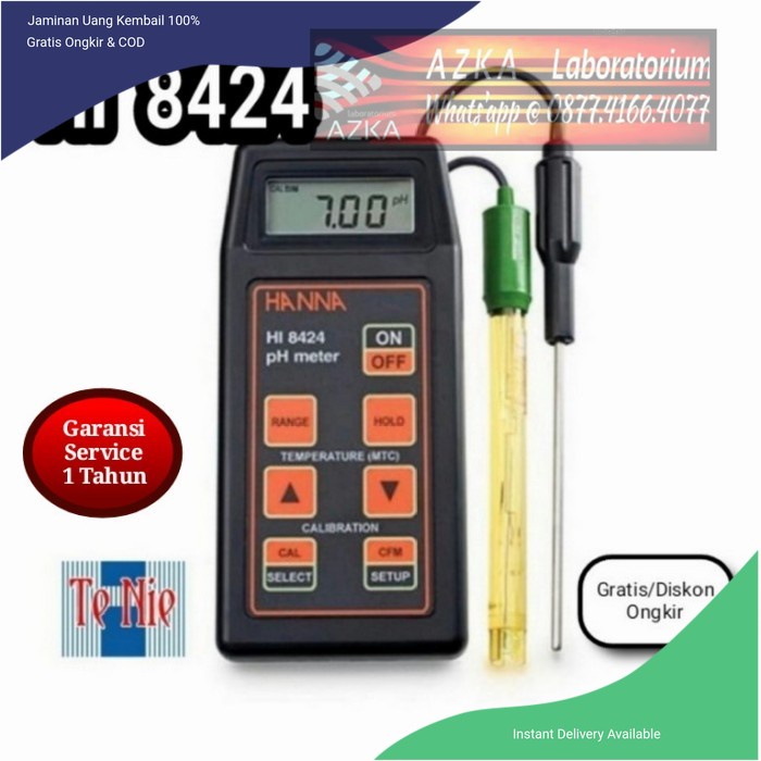 Jual Hanna HI 8424 portable PH/ORP Meter Hanna Instruments | Shopee Indonesia