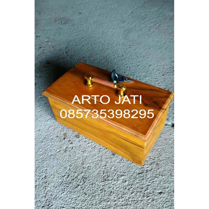 Kotak Amal Kayu Jati Kotak Uang Kotak Infaq Celengan Finishing Natural ...