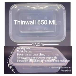 Jual THINWALL / THIN WALL KOTAK MURAH / BOX KOTAK PLASTIK/ KOTAK MAKAN ...