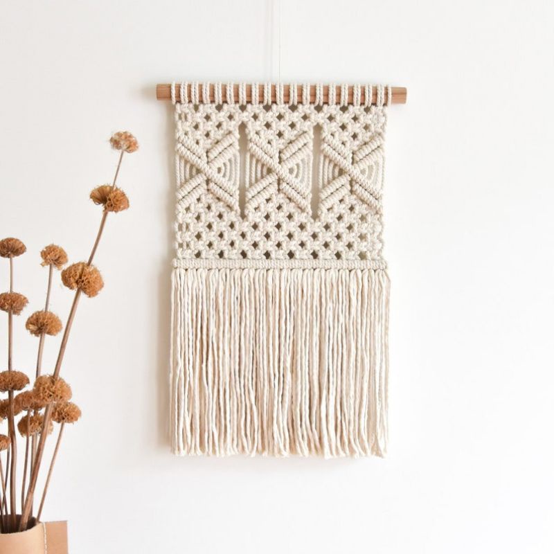 Jual Small Modern Macrame Wallhanging Makrame Hiasan Gantung Dinding ...