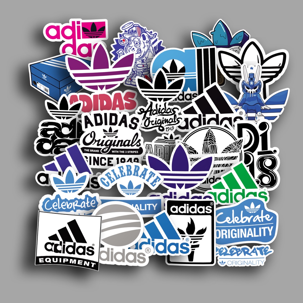 Jual Stiker Pack Logo Adidas 12 Pcs Shopee Indonesia