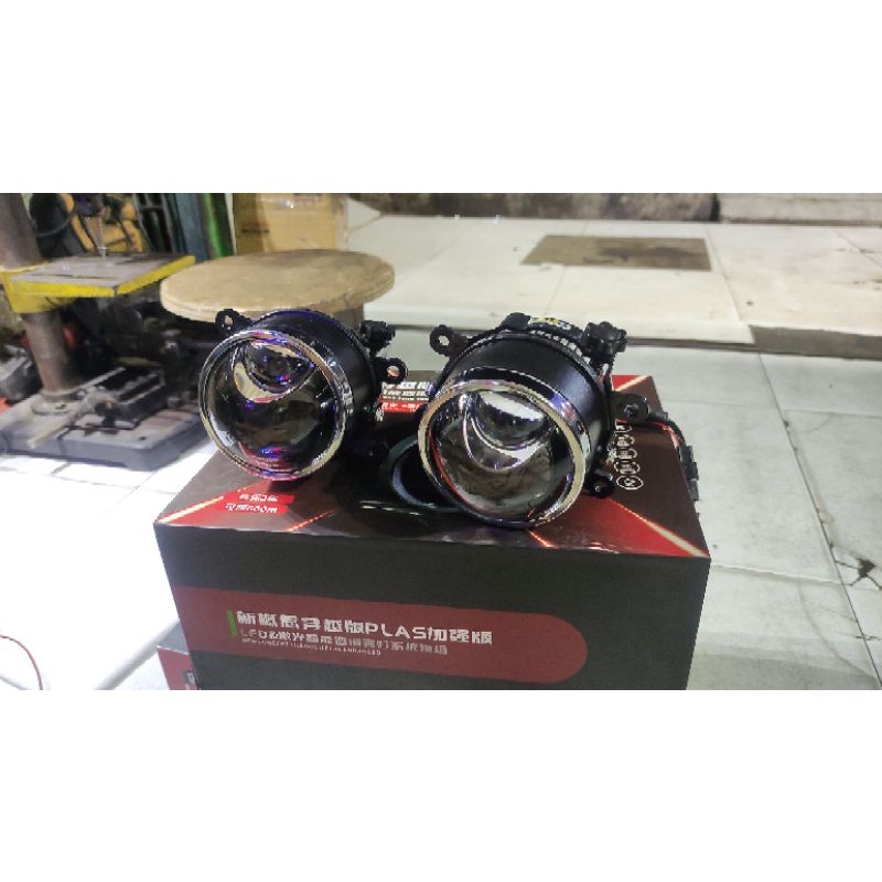 Jual Foglamp Biled Projector Plus Laser 3inch 3000K | Shopee Indonesia