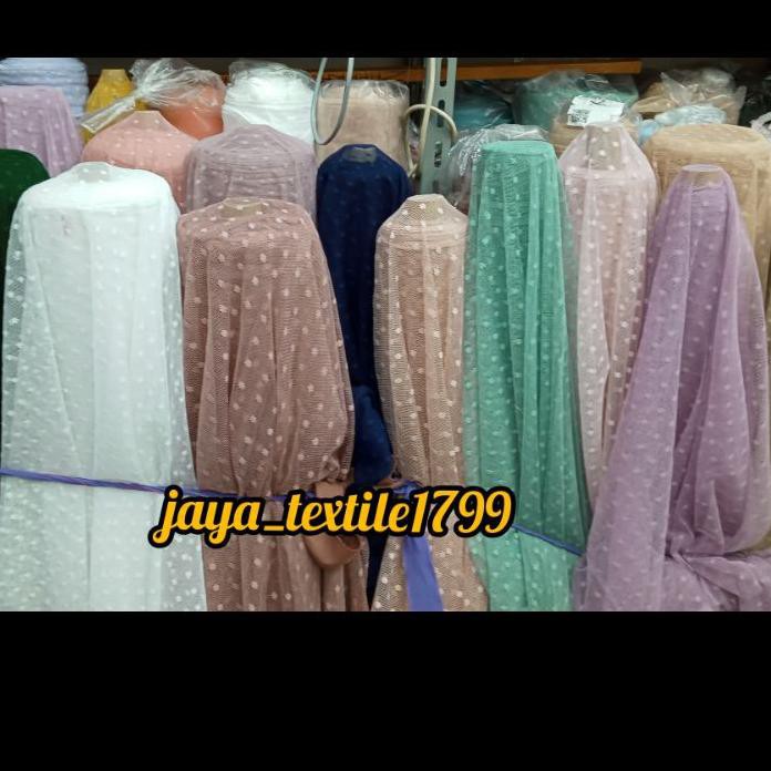 Jual Kain Tile Polkadot Premium / Tile dot / Tile bintik / tile halus | Shopee Indonesia