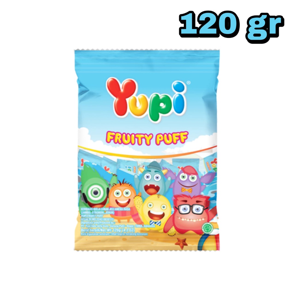 Jual yupi fruity puff, strawberry kiss 120gr | Shopee Indonesia