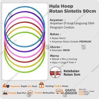 Jual Hula Hoop olahraga pinggang / hulahoop / hulahop / holahop Rotan 50, 60, 70, 80 dan 90 cm ...