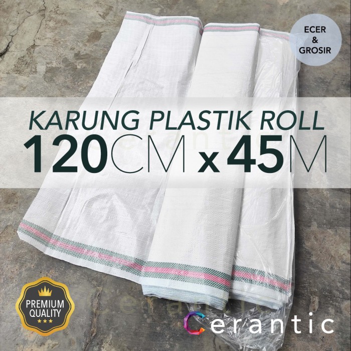 Jual Karung Plastik 120cmx45m Roll memanjang/Bagor/layar | Shopee Indonesia