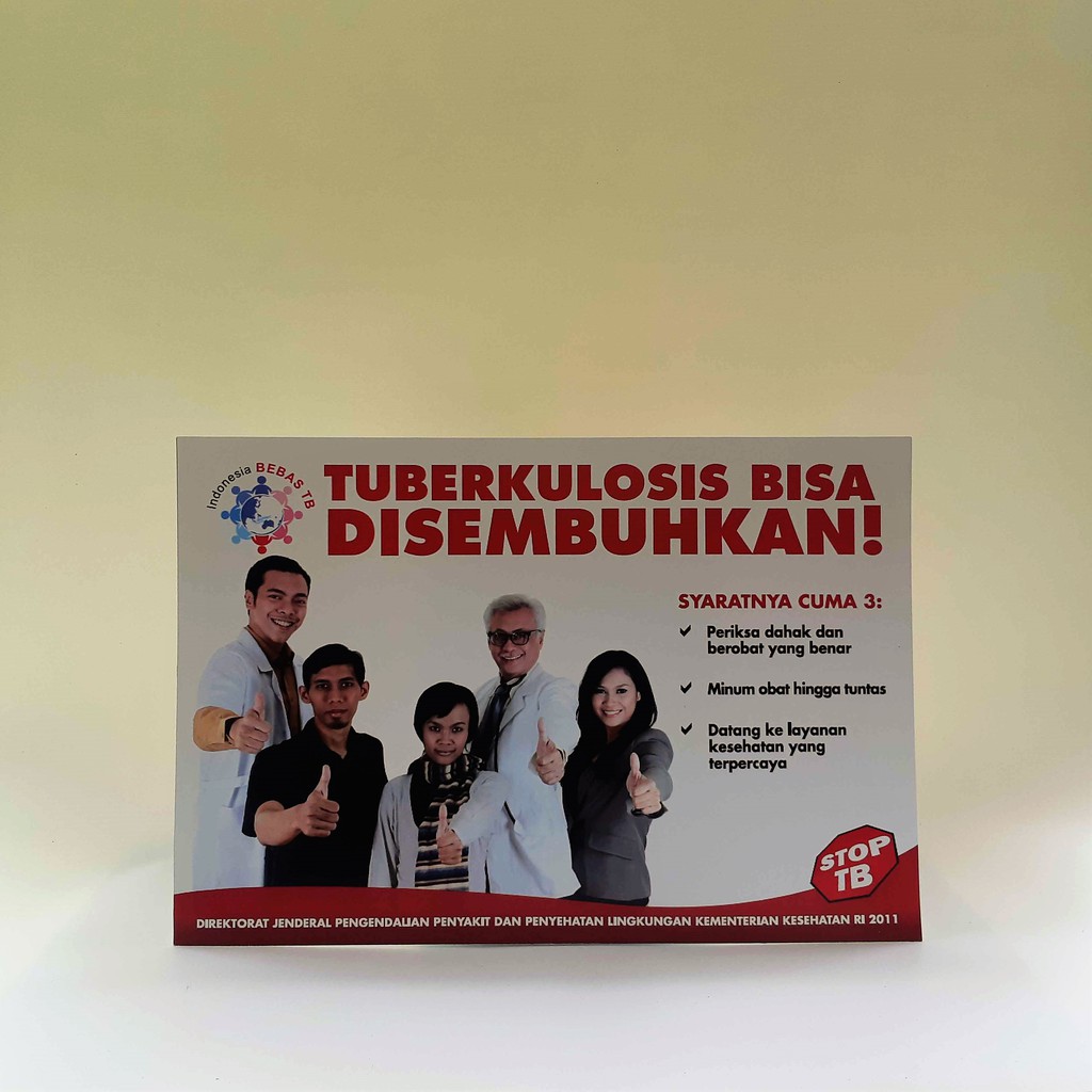 Jual Poster TB Bisa Disembuhkan, Poster Edukasi Tuberculosis, Poster ...