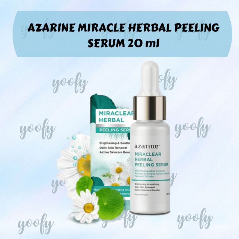 Jual AZARINE MIRACLEAR HERBAL PEELING SERUM 20 ML / AZARINE PEELING SERUM / SERUM AZARINE ...