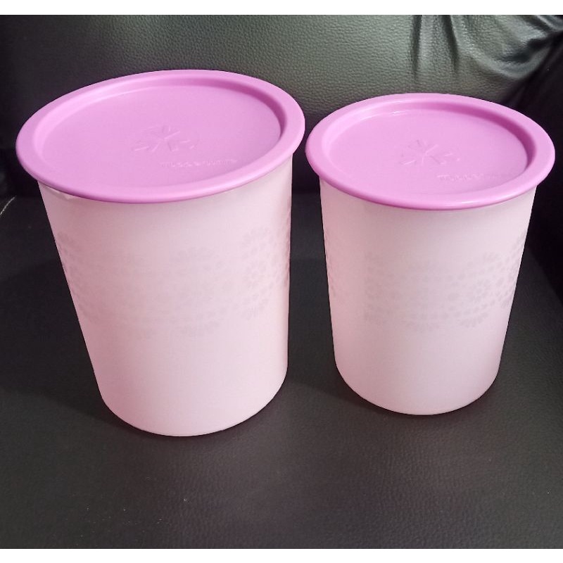 Jual Satu Set Toples Tupperware Small Mosaic Canister Ungu (2 pcs ...