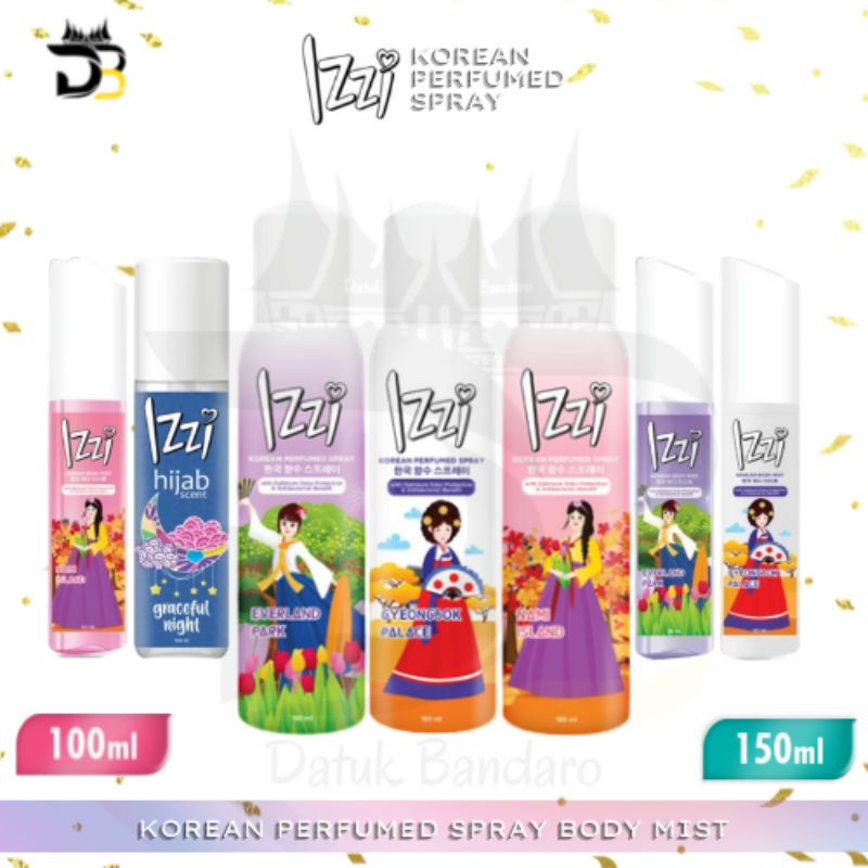 Jual IZZI KOREAN PERFUMED SPRAY 150ML NAMI ISLAND PALACE PARFUM IZZI 150 ML | Shopee Indonesia
