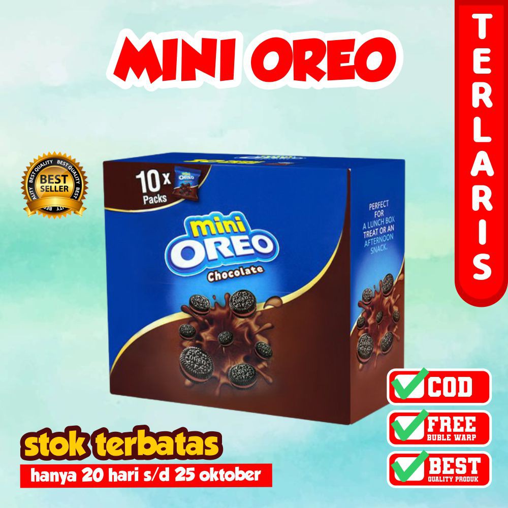Jual OREO MINI KEMASAN BOX TERMURAH CEMILAN SNACK WAFER MAKANAN RINGAN ...