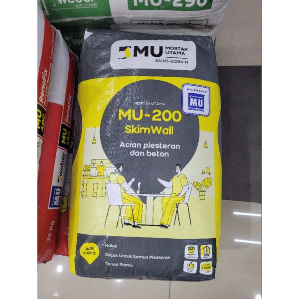 Jual MU 200 SKIMWALL 20 KG SEMEN INSTAN | Shopee Indonesia