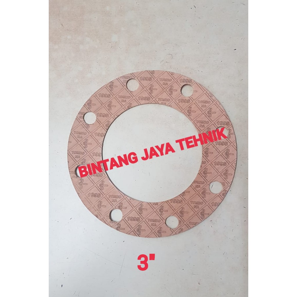 Jual TOMBO 1995 GASKET FLANGE 3" JIS10K / PACKING FLANGE 3" JIS10K TOMBO 1995 3MM | Shopee Indonesia