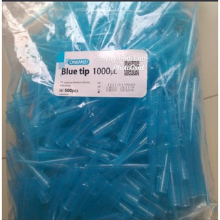 Jual blue tip tip biru micropipette mikropipet pak 1000 uL 1 ml ecer ...