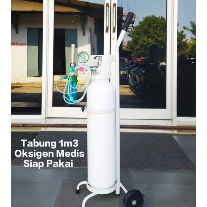 Jual Paket Tabung oksigen 1m3 medis pernafasan baru | Shopee Indonesia