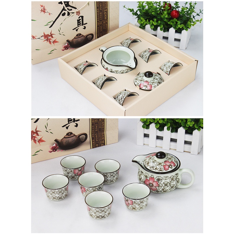 Jual Classic Chinese Tea Pot Set 6 Cup / Teko Teh China Cangkir Tanah ...