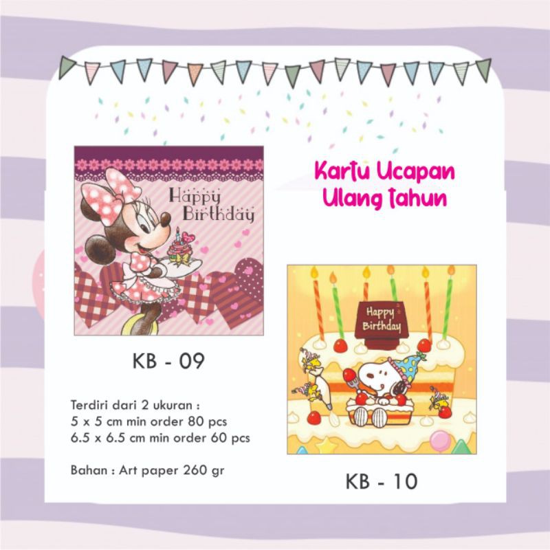 Jual KARTU UCAPAN ULANG TAHUN ANAK / ULTAH / BIRTHDAY / BDAY | Shopee Indonesia