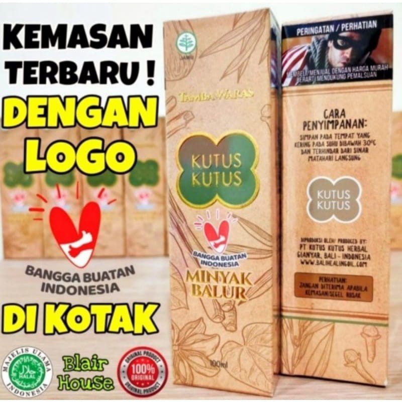 Jual Minyak Balur Herbal Kutus Original 100ml | Kemasan Logo BBI ...