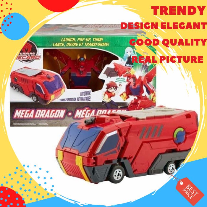 Jual Mobil-mobilan transfor Turning MeCard Mechanimal Mega Dragon ...