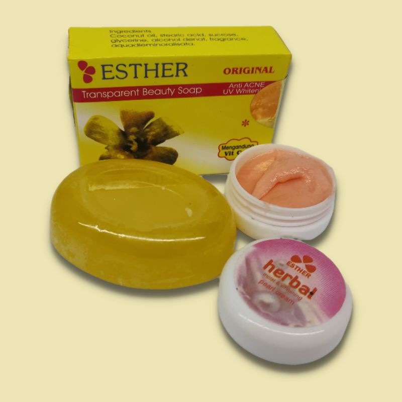 Jual Paket Cream Esther Herbal+Sabun Esther Original//Cream Esther ...