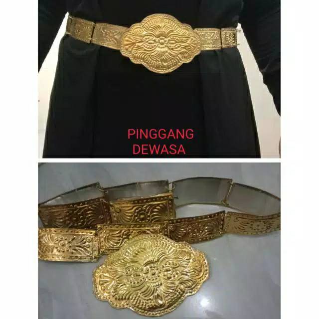 Sabuk Pakaian Adat Bahan Seng Lapis Loyang | Shopee Indonesia