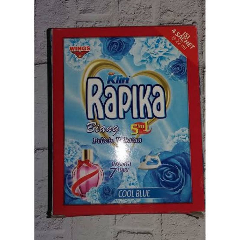 Jual So Klin Rapika Biang 5 in 1 Cool Blue Pelicin Pakaian Sachet 8ml ...