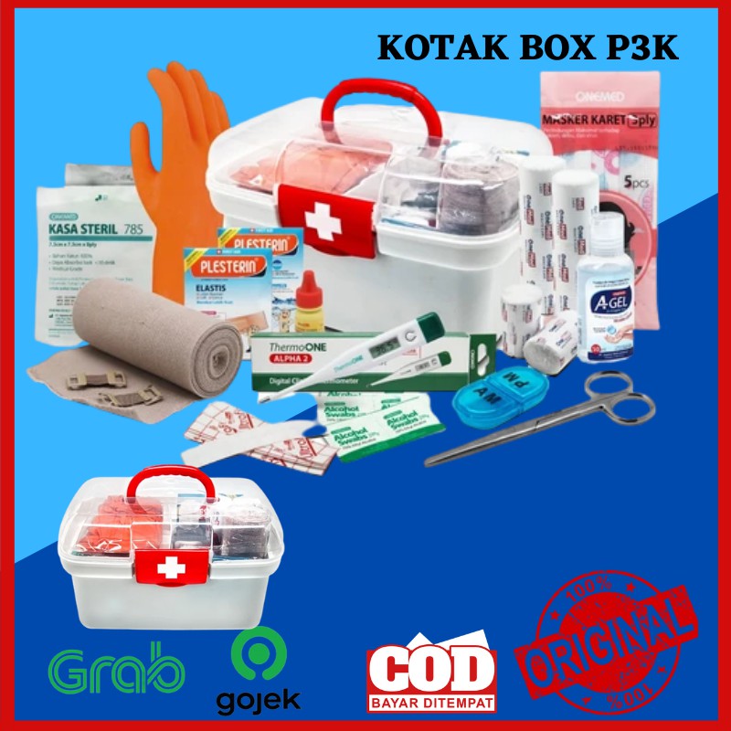 Jual Onemed Kotak Obat P3K Lengkap Plastik Jinjing One med Firts Aid ...