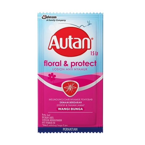 Jual Autan Lotion Floral Protect [Wangi Bunga] Autan Sachet 6ml Lotion ...