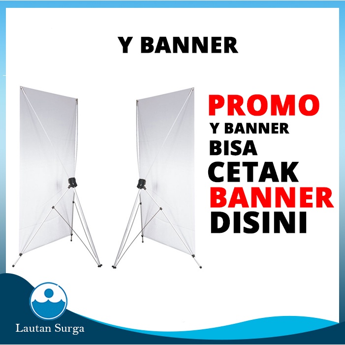 Jual Y Banner Alumunium 60x160 cm, Standing Banner Dengan Kawat ...