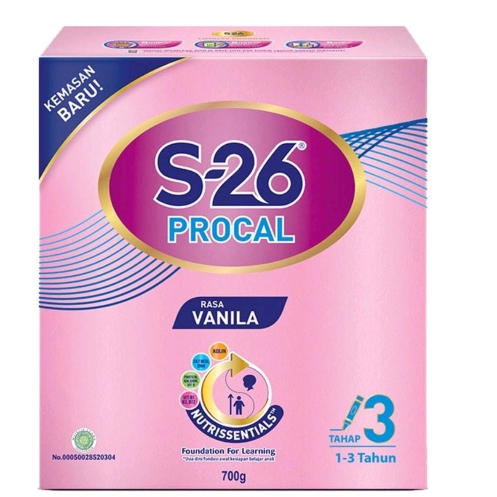 Jual S 26 Procal tahap 3 vanila box 700g | Shopee Indonesia