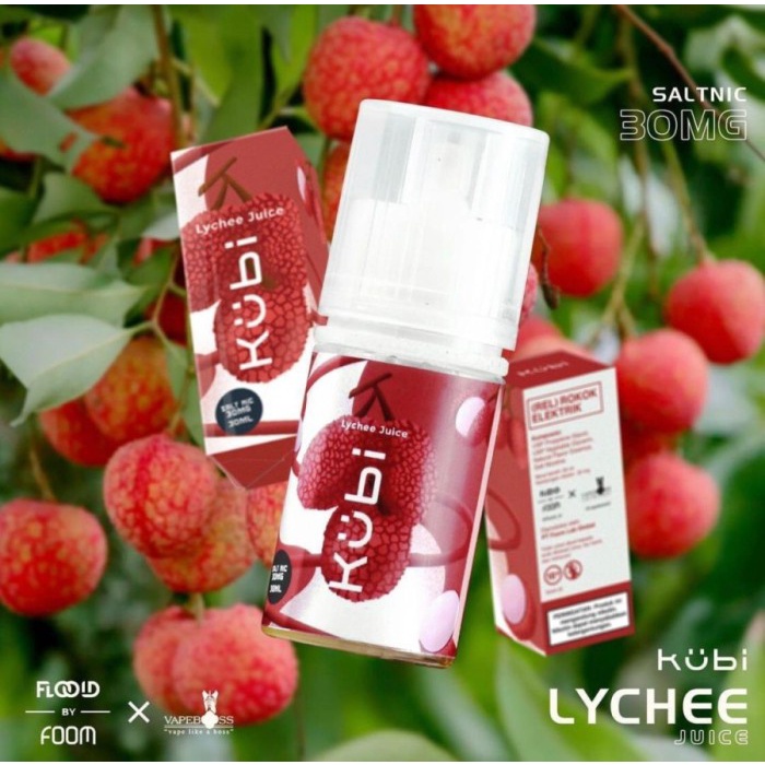 Jual [SALT] FOOM KUBI LYCHEE JUICE SALTNIC 30ML 30MG BY FOOM X VAPEBOSS ...