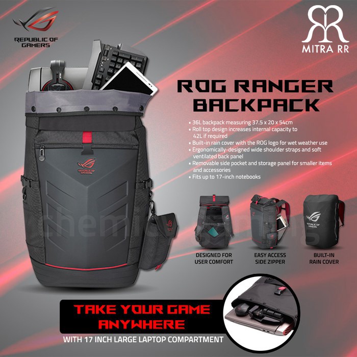 Jual Tas ROG Backpack Tas Ransel Laptop Asus | Shopee Indonesia