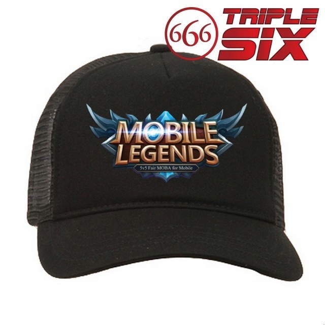 Jual TOPi Trucker Jaring distro ML MOBiLE LEGENDS LEGEND game polos ...