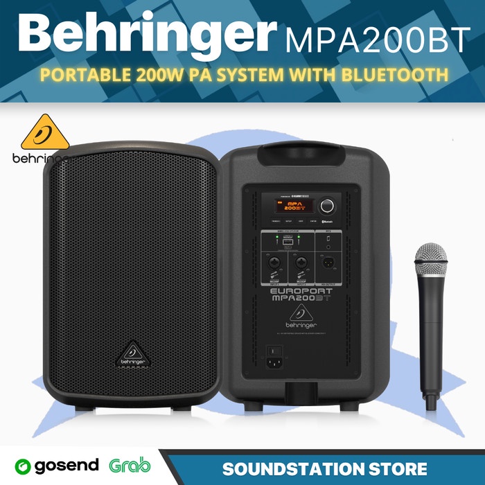 Jual Behringer MPA200BT Portable Speaker MPA 200 BT - Bluetooth ...