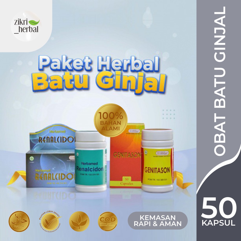 Jual Herbamed Obat Herbal Batu Ginjal Batu Empedu Renalcidon Genitason ...