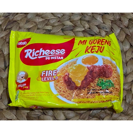 Jual Richeese Nabati Mi Goreng Keju Pedas Level 0 (INCLUDE BUBBLE WRAP ...