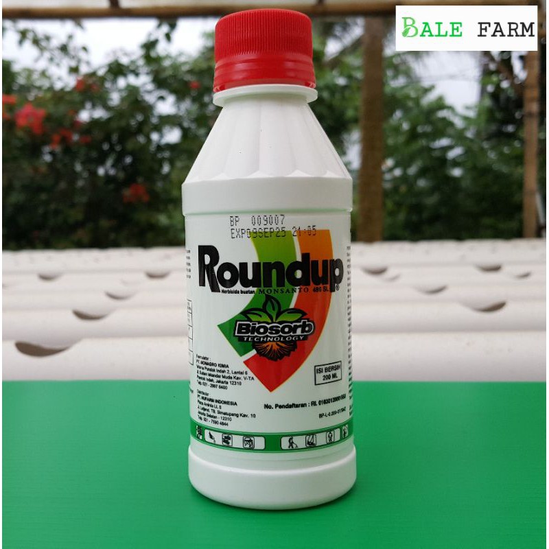 Jual Roundup Obat pembasmi Rumput Herbisida 486SL kemasan 200 ml ...
