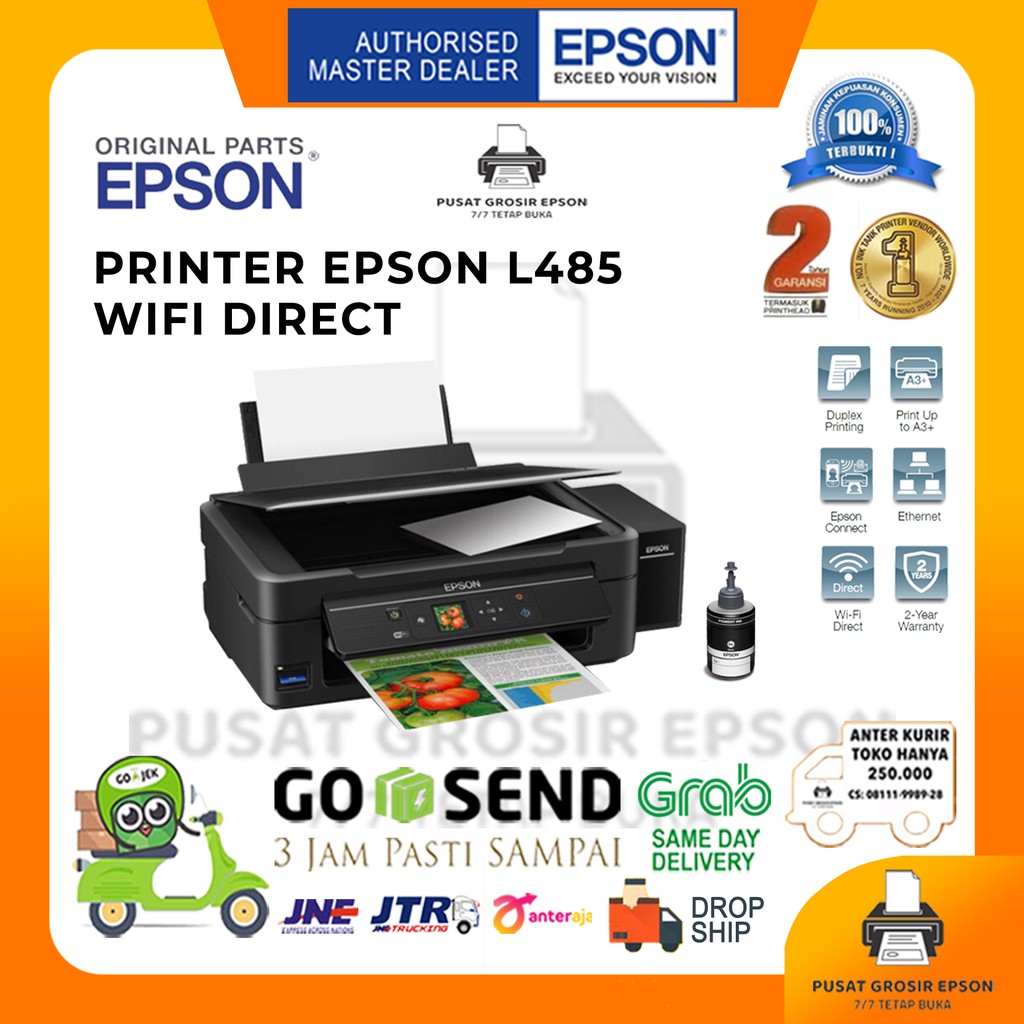 PRINTER EPSON L485 WIFI DIRECT ( PRINT, SCAN, COPY ) | Shopee Indonesia