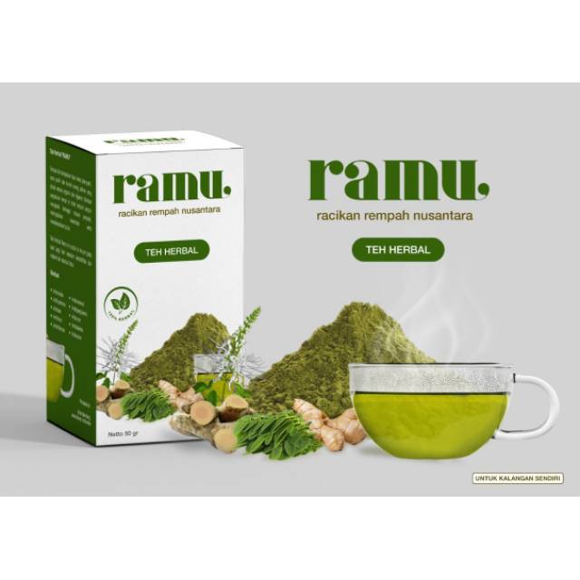 Jual Teh hijau daun kelor dengan jahe tumbuhan kumis kucing dan temu ...