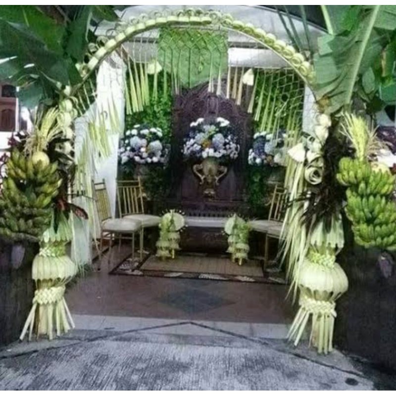 Jual Janur / Penjor Tuwuhan untuk Nikahan/ janur Gapura | Shopee Indonesia