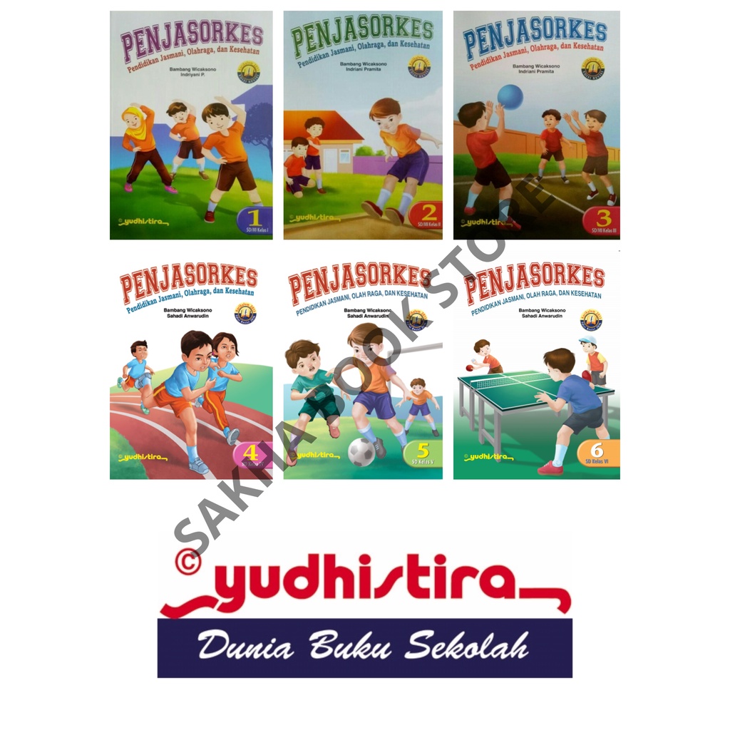 Jual BUKU PJOK PENJAS PENJASORKES SD MI KELAS 1 2 3 4 5 6 K2013 ...