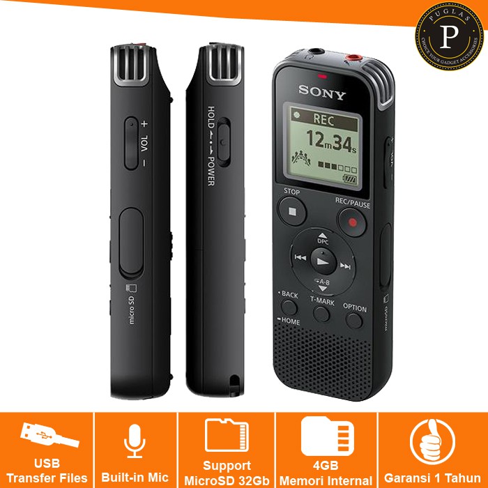 Jual Voice Digital Recorder Sony ICD-PX470 Alat Perekam Rekam Merekam ...