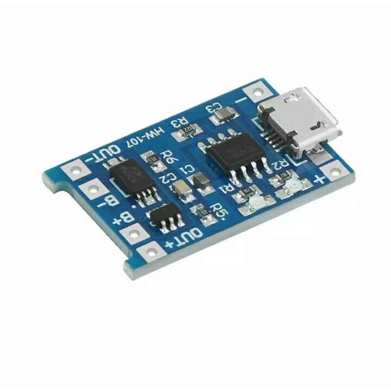 Jual Modul Charger TP4056 5V 1A (With Protection) Micro USB to Li-ion ...