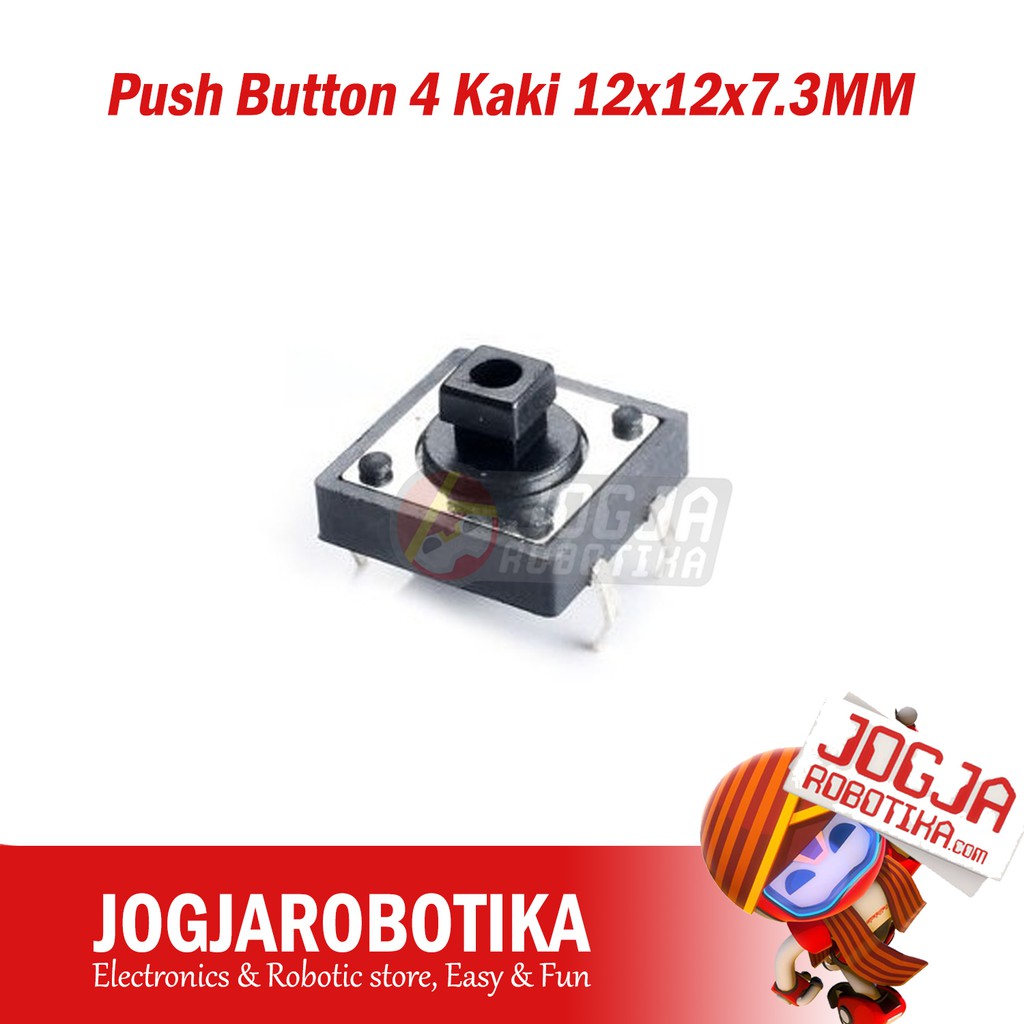 Jual Push Button 4 Kaki 12x12x7.3MM | Shopee Indonesia