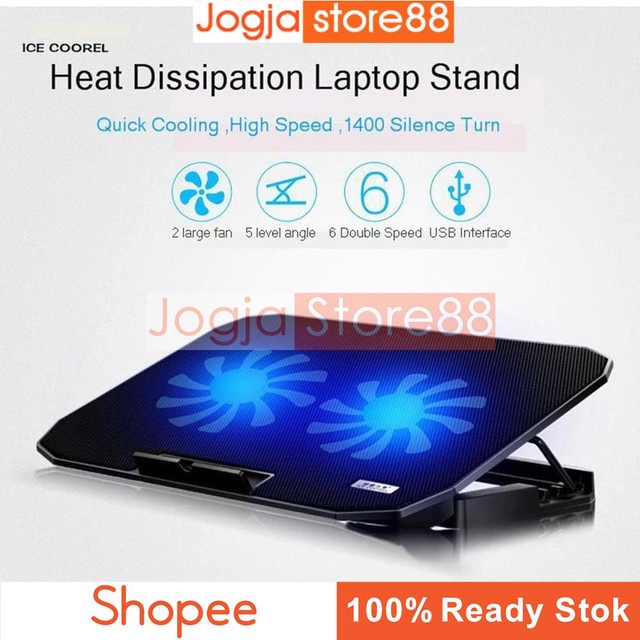 Jual Cooling Pad / Kipas Laptop | Adjustable Stand 2 Kipas + Extra 2 ...