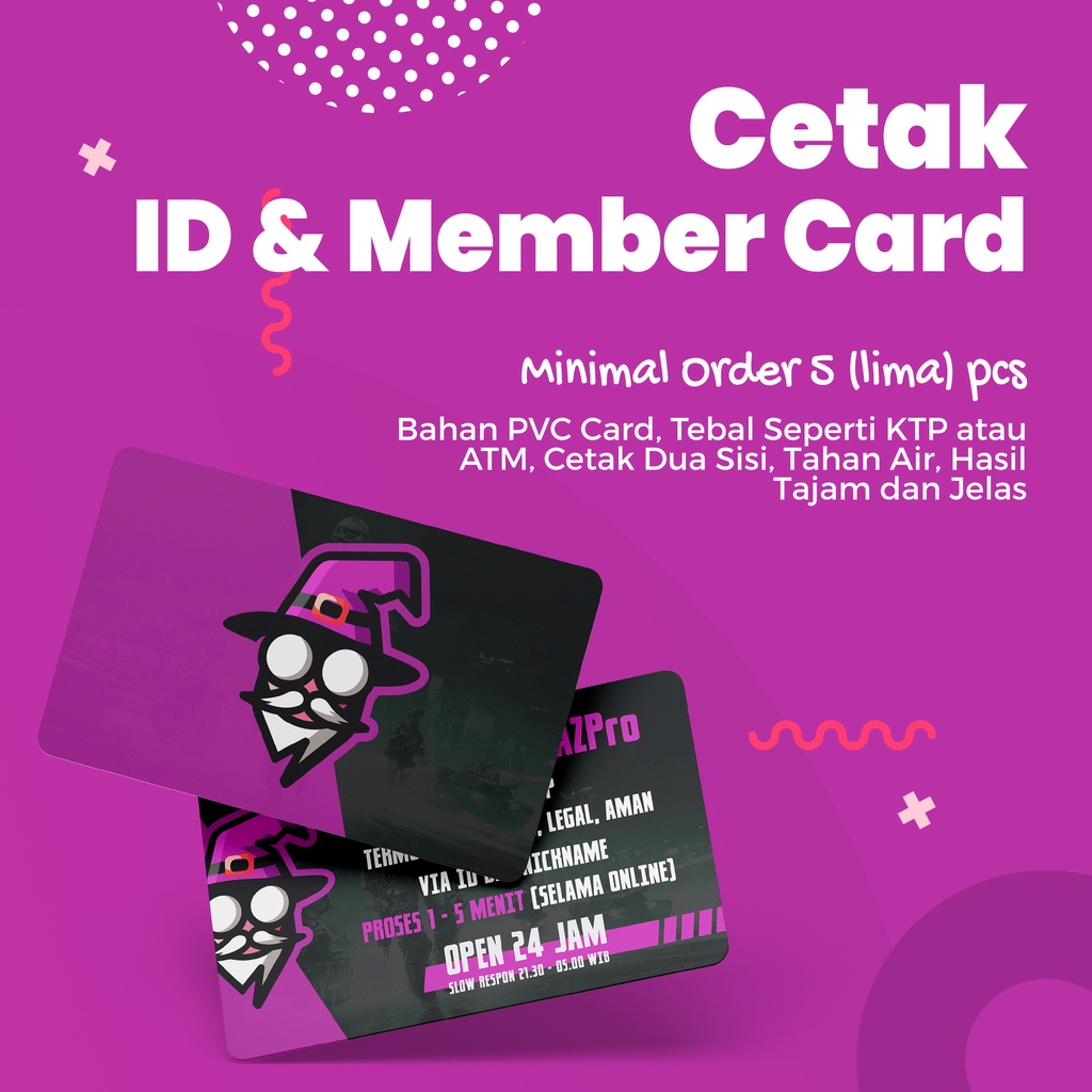 Jual CETAK ID CARD PVC MEMBER CARD KARTU MEMBER KARTU ANGGOTA | Shopee ...