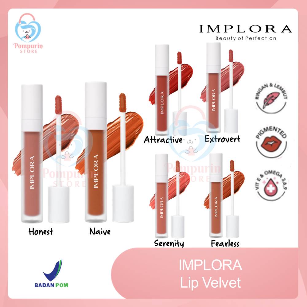 Jual lip velvet implora Harga Terbaik & Termurah Maret 2023 | Shopee ...