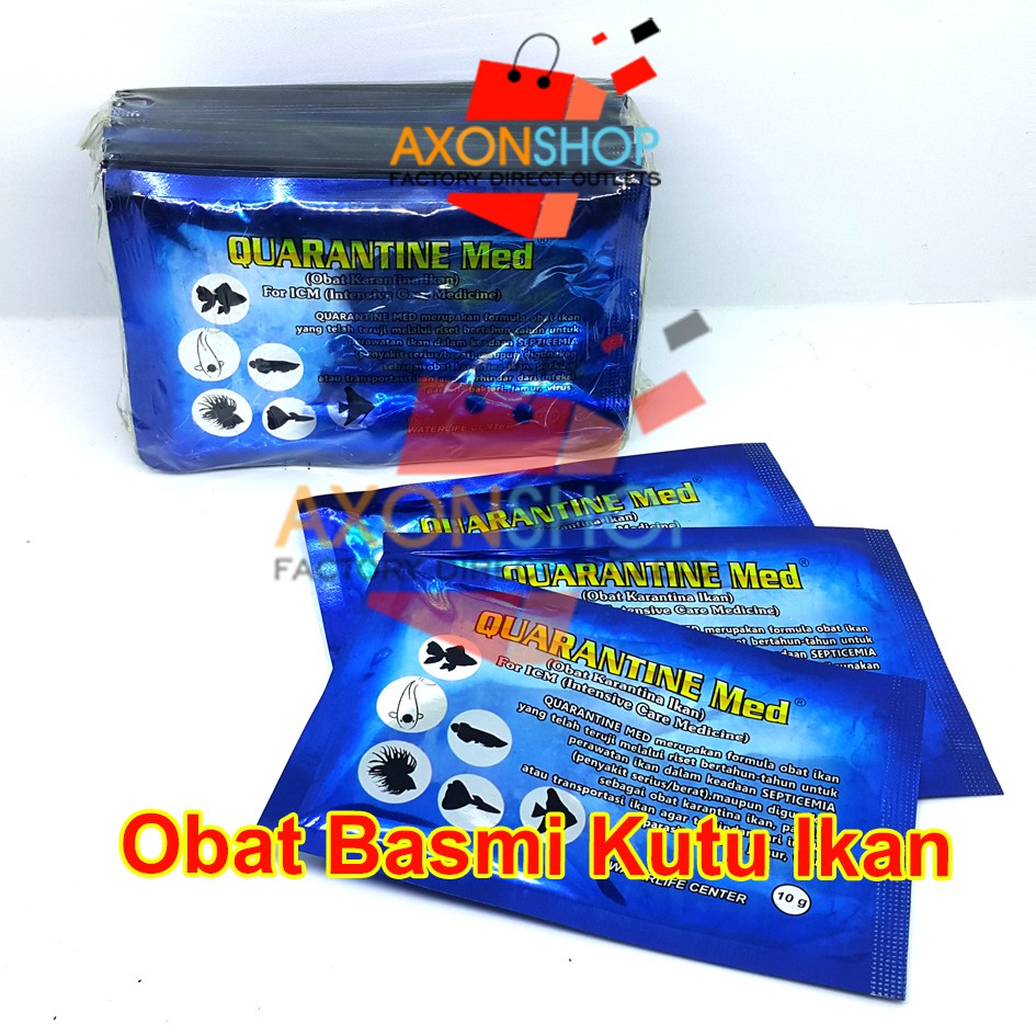 Jual Quarantine Med 10g Obat Karatina Ikan Septicemia Transportasi ...