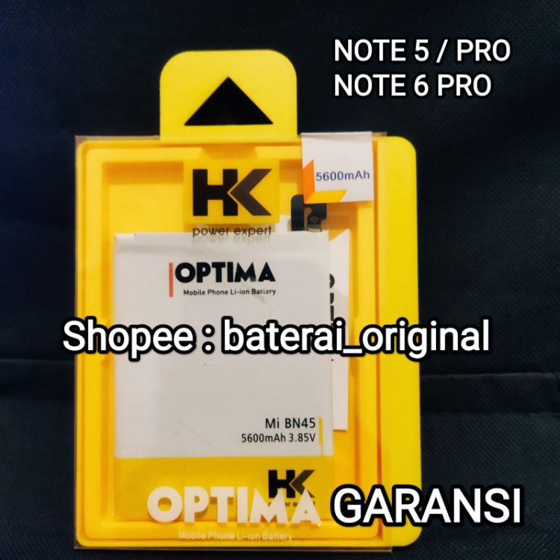 Jual BATTERY HK BN45 BATERAI XIAOMI REDMI NOTE 5 PRO BN 45 DOBEL POWER ...